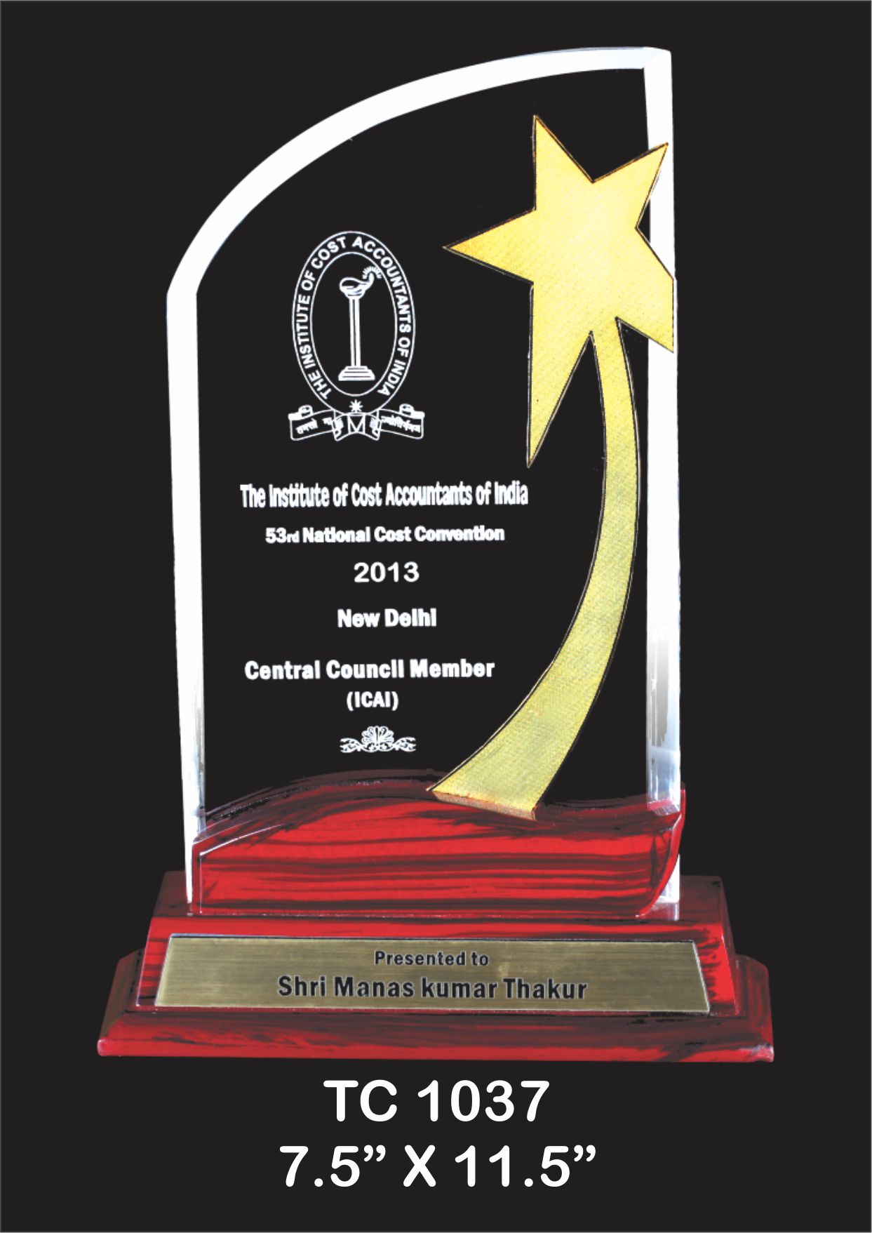 Acrylic Trophy Maker,trophies & Awards manufacturers Shop in Delhi NCR ...