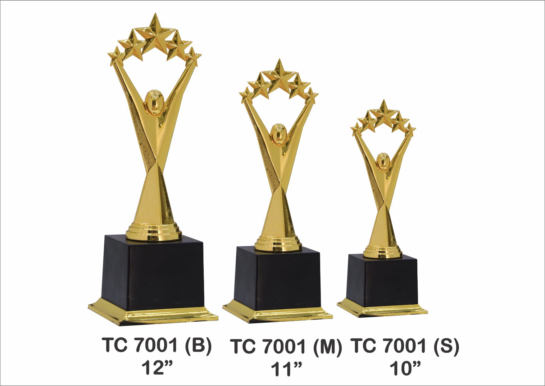 Flag Trophies & Awards Black Base