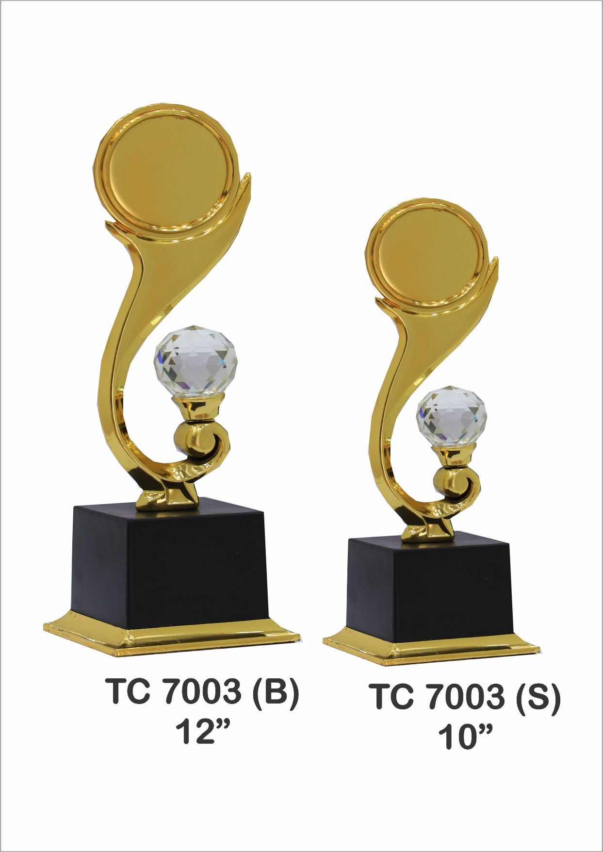 Flag Trophies & Awards Black Base