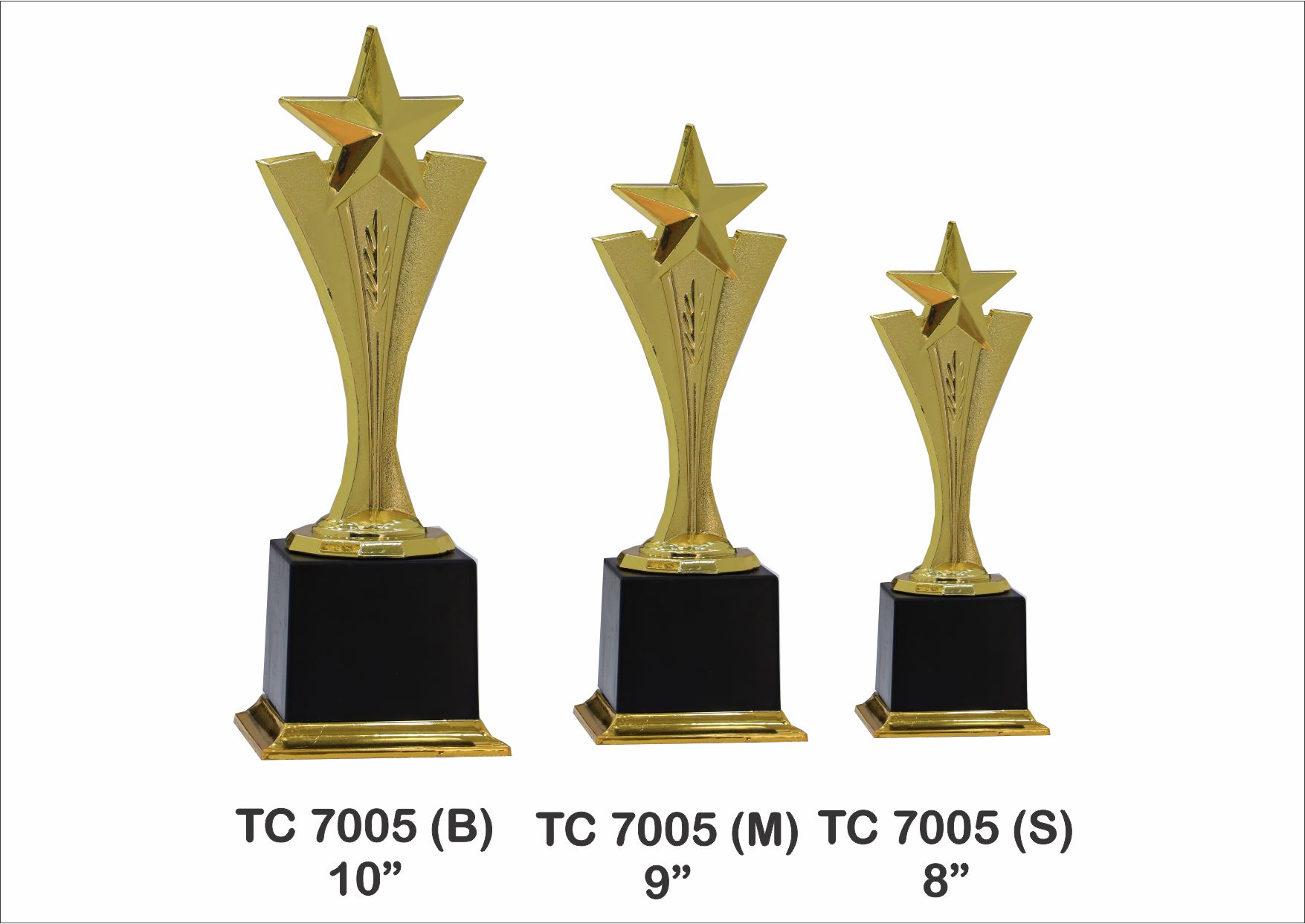 Flag Trophies & Awards Black Base