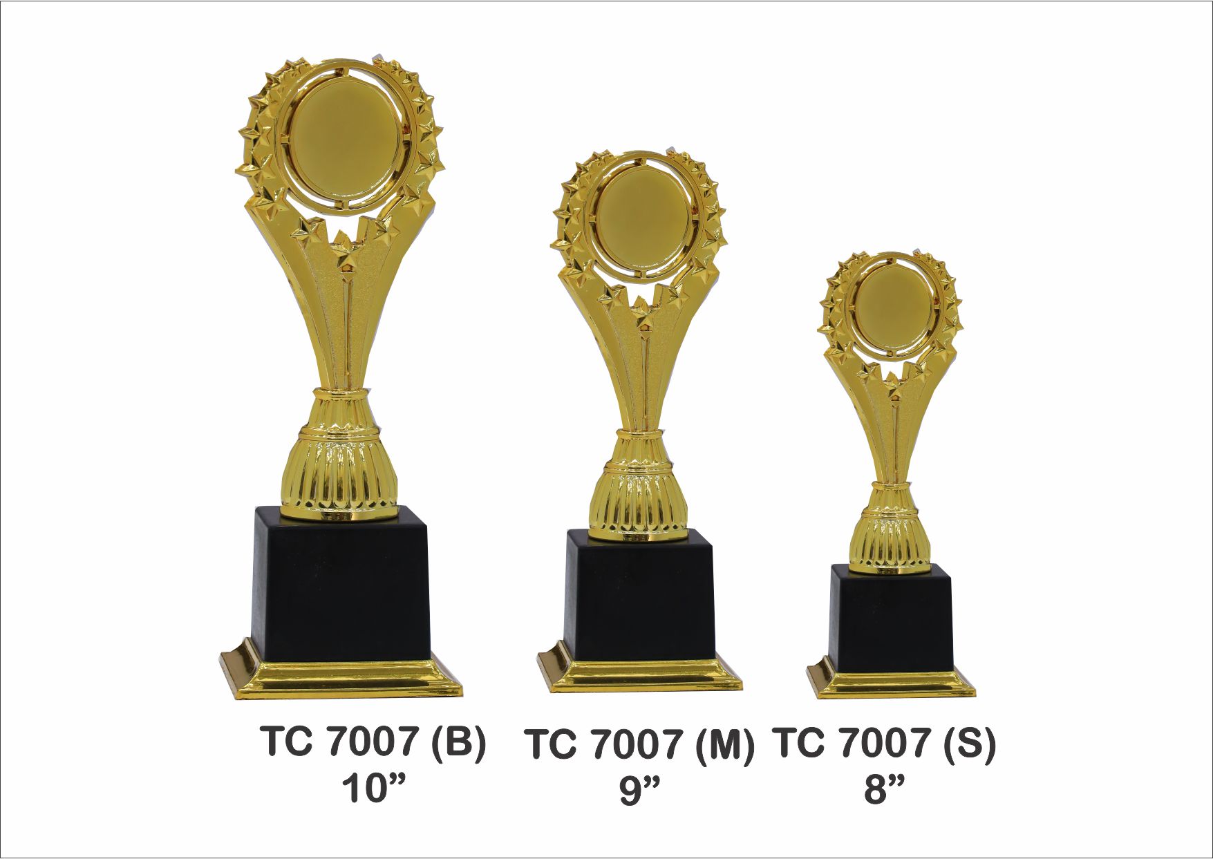 Flag Trophies & Awards Black Base