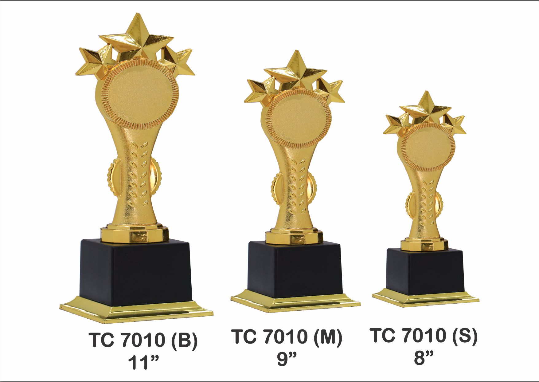 Flag Trophies & Awards Black Base